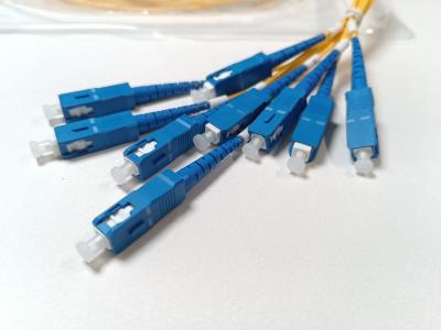 China divisor ótico 1x8 da fibra de 2.0mm G657A, divisor do PLC da CAIXA do ABS com conectores de SCUPC à venda