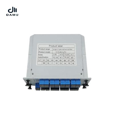 Cina Separatore a fibra ottica FTTH Epon Gpon LGX dello SpA dello Sc UPC del supporto di scaffale 1x16 tipo a cassetta in vendita