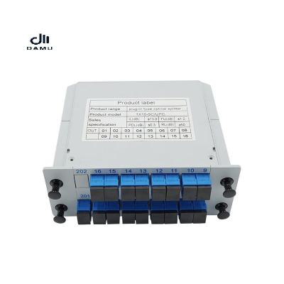 Cina Separatore a fibra ottica FTTH Epon Gpon LGX dello SpA dello Sc UPC del supporto di scaffale 1x16 tipo a cassetta in vendita