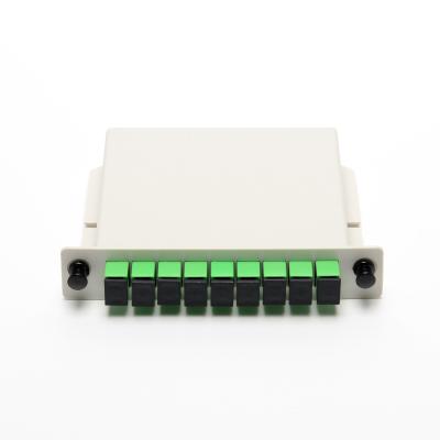 Cina Separatore ottico dello SpA di inserzione di carta della cassetta, 1X8 separatore della fibra ottica del porto SCAPC in vendita
