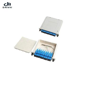 Cina Separatore 1X8, separatore ottico della fibra ottica di SCUPC dello SpA di inserzione di carta della cassetta in vendita