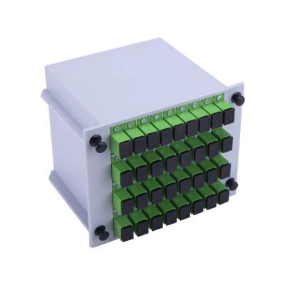 China Divisor do único modo do PLC 1X32 de SCAPC, maneira ótica FTTH da caixa 32 da fibra passiva à venda