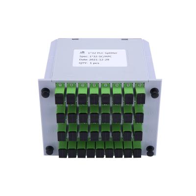 Cina Separatore di singolo modo dello SpA 1X32 di SCAPC, modo ottico FTTH della scatola 32 della fibra passiva in vendita