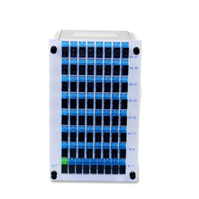 China Gaveta do SC UPC LGX que introduz o divisor 1x64 VERTICLE do PLC da caixa FTTH 8 CAMADAS à venda