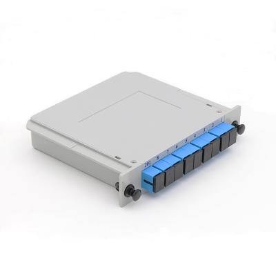 Cina La cassetta a fibra ottica a forma di scatola dell'ABS del separatore dello SpA dello Sc L'APC UPC del separatore di FTTH 1x8 LGX tappa nel tipo il singolo modo del separatore in vendita
