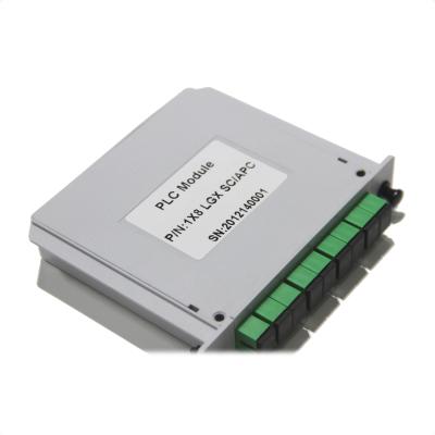Cina contenitore a fibra ottica di separatore del separatore LGX della cassetta dello Sc FC UPC APC di modo 1x8 in vendita