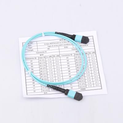 China Cabo UPC do remendo do PVC LSZH Mtp Mpo/inserção do APC 0.3dB perda à venda