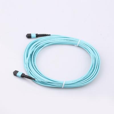 Cina Cavo a fibre ottiche di OM3 MTP Mpo, cavo di toppa del PVC LSZH Mpo compatibile con Ethernet veloce in vendita