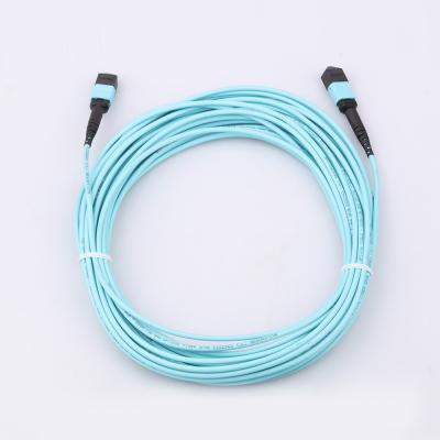 Cina Cavo a fibre ottiche di OM3 MTP Mpo, cavo di toppa del PVC LSZH Mpo compatibile con Ethernet veloce in vendita