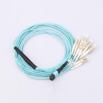 China Estabilidade alta do cabo de remendo da fibra ótica de OM4 MTP para as redes 40G à venda