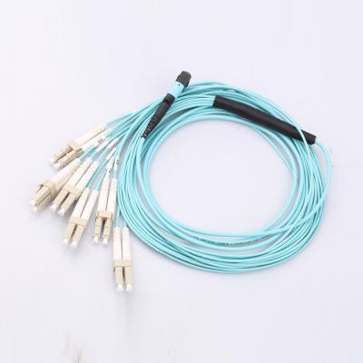 China Estabilidade alta do cabo de remendo da fibra ótica de OM4 MTP para as redes 40G à venda