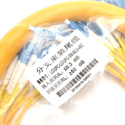 Cina PVC monomodale semplice LSZH 3.0mm del cavo di toppa della fibra di LC LC dei 48 centri in vendita