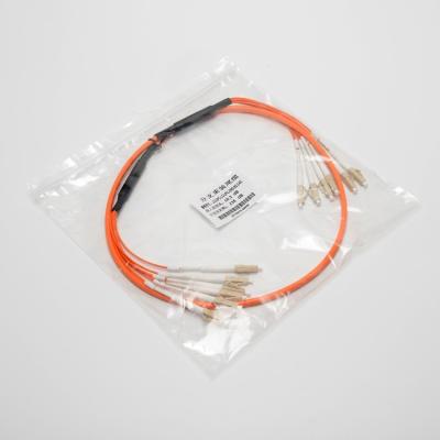 China OM3 6 Core Fiber Optic Patch Cord , Multi Mode Simplex LC LC Fiber Jumper 3.0mm for sale