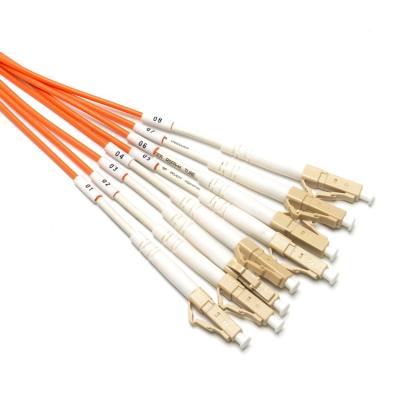 China Modo multimodo de 8 núcleos do Lc Lc do cabo de remendo OM3 ligação em ponte simples 3.0mm do multi à venda