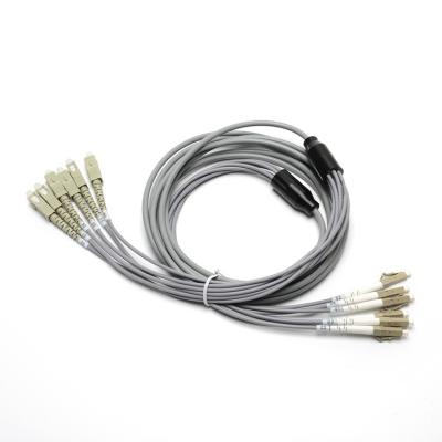 China Sc do cabo de remendo da fibra OM2 ao núcleo multimodo 3m 10Gb do núcleo 12 do Lc 6 à venda