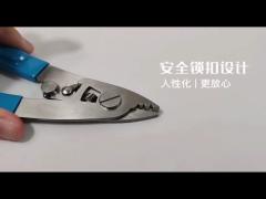 Estrattore Stainless Steel del cavo a fibre ottiche dello strumento di CFS-3 FTTH 3 fori Miller Clamp