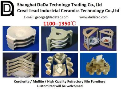 China Cordierite Mullite Secondary kiln furniture temperature 1300 degree refractory materials supplier from China 2cm white for sale