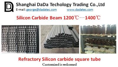 China Refractory Silicon carbide square tube refractory kiln furniture supplier for sale
