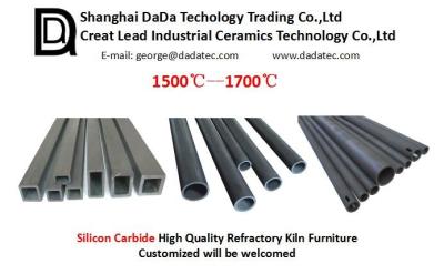 China Refractory Silicon carbide square pipe refractory kiln furniture supplier for sale