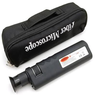 China 400X Optical Fiber Scope For Inspecting Terminations Black Color for sale