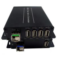 China Long Distance Transmit 4 port Fiber Optic USB Extender For Camera Printer for sale