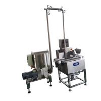 China PE15 Automatic Continuous Chocolate Tempering Enrober Machine 220V 2kW Small Scale for sale
