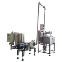 China PE15 Automatic Continuous Chocolate Tempering Enrober Machine 220V 2kW Small Scale for sale