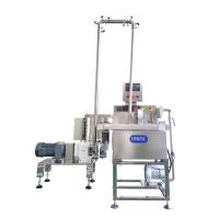 China PE15 Automatic Continuous Chocolate Tempering Enrober Machine 220V 2kW Small Scale for sale