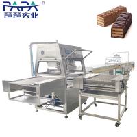 China Wafer Chocolate Enrobing Machine With Cooling Tunnel Chocolate Enrobing Line for sale