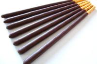 China Automatic Pocky Biscuit Machine 400mm Chocolate Coating Line 380V for sale