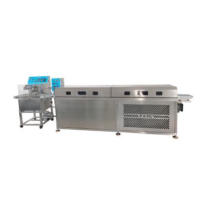China PE8 Commercial fan cooling small chocolate enrober for donut/doughnut for sale