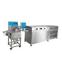 China Small Chocolate Enrobing Machine 180mm 300mm Belt Width for Dates Plums Prunes for sale