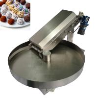 China Automatic Rotary Table Coating Machine 1000mm Diameter 0.5kW for Cocoa Powder Chocolate Sprinkles for sale