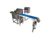 China PE Series Small Chocolate Enrober Machine - 8kg to 60kg Batch Capacity, 220V Electric Heating for Commercial Use for sale