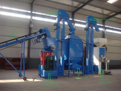 China rice husk pellet line, complete pellets production line with 1T/H~5T/H capacity for sale