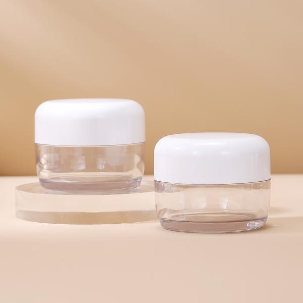 Quality White Round Plastic Cream Bottles 200ml Smooth Surface ISO9001 Certification for sale