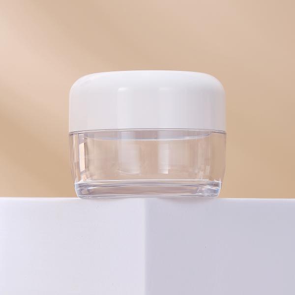 Quality White Round Plastic Cream Bottles 200ml Smooth Surface ISO9001 Certification for sale