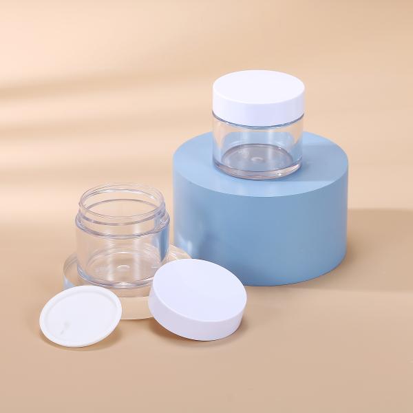 Quality Screw Cap Cosmetic Cream Jar PET Thick Wall Cream Storage Jars for sale