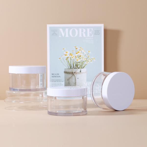 Quality 500ml PET Cream Jar Wide Mouth Cosmetic Cream Containers 14g Weight for sale