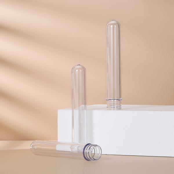Quality Clear Cosmetic PET Bottle Embryo Neck Finish Bottom Type Custom Printing for sale