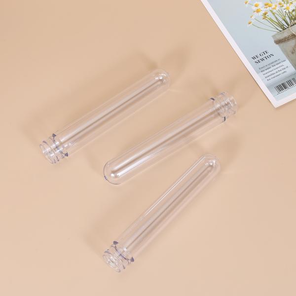 Quality Clear Cosmetic PET Bottle Embryo Neck Finish Bottom Type Custom Printing for sale