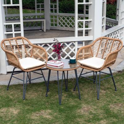China Modern Industrial Metal Rope Terrace Chairs-Durable Eco-Friendly Outdoor Dining Furniture Set for Restaurants Villas Workshops for sale