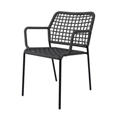 China Cafe Dining Chair High Quality Hand-woven Outdoor Hotel Garden Living Room Patio Balcony Restaurant Outdoor Furniture Modern for sale