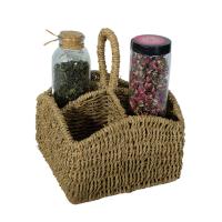China Rattan Remote Control Coffee Table Office Sundries Partition Storage Basket Multi Function Storage Basket for sale