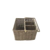 China Rattan Remote Control Coffee Table Office Sundries Partition Storage Basket Multi Function Storage Basket for sale