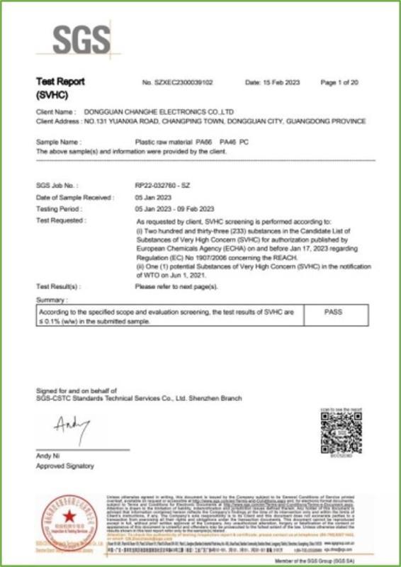 REACH - Alinta Electronics Co., Ltd