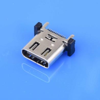 China Conector USB TIPO C 24PIN Conector de tomada USB tipo JAE Vertical à venda