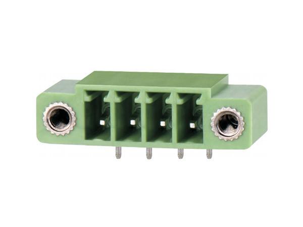 Quality 3.5mm 3.81mm Pitch 4 Pin Terminal Block Connector With Screw Hole for sale
