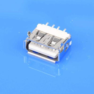 China USB 2.0-connectoren Type A boven PCB voorkant DIP achterkant SMT robuuste schelp Te koop