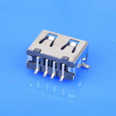 Cina USB 2.0 Socket In acciaio inossidabile SMT USB Connector 10mm Nero Bianco Blu Alloggiamento in vendita